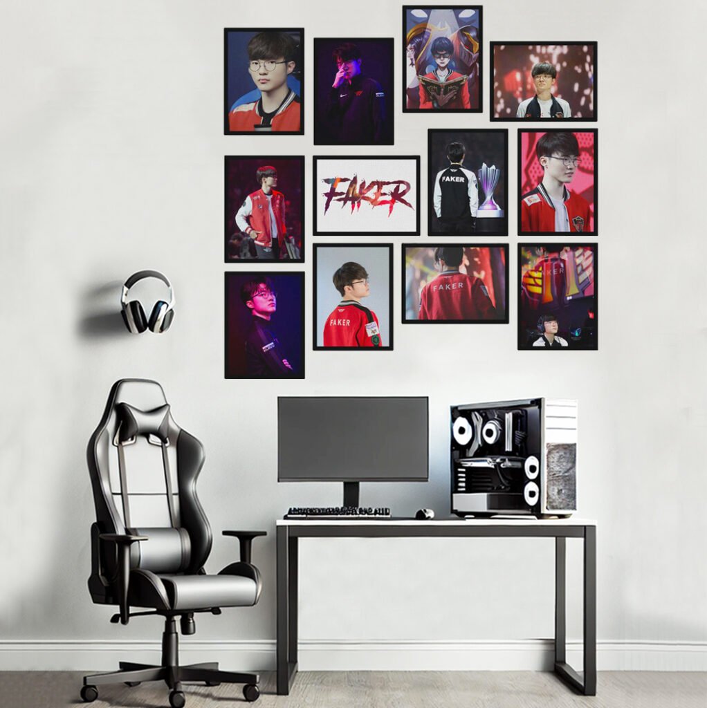 Faker Korean Gamer Wall Picture Tiles - Adorn Walls